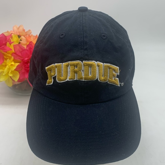 Accessories | Purdue Black Gold Baseball Hat Adjustable Ht5393 | Poshmark